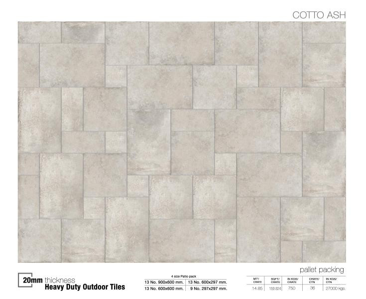 Outdoor 600*900 mm Exterior 20mm Non-Slip Floor Wall Outside Matt ...