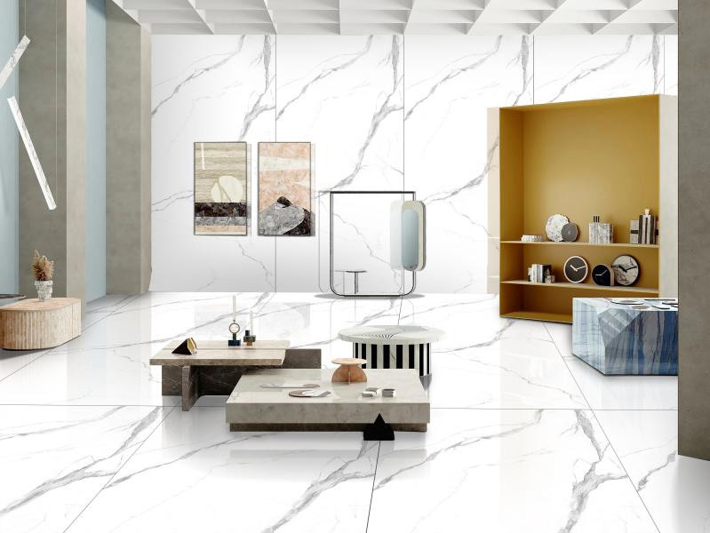 Luxury 800x2400mm Marble Porcelain Tiles | Armani & Colorado White Floors